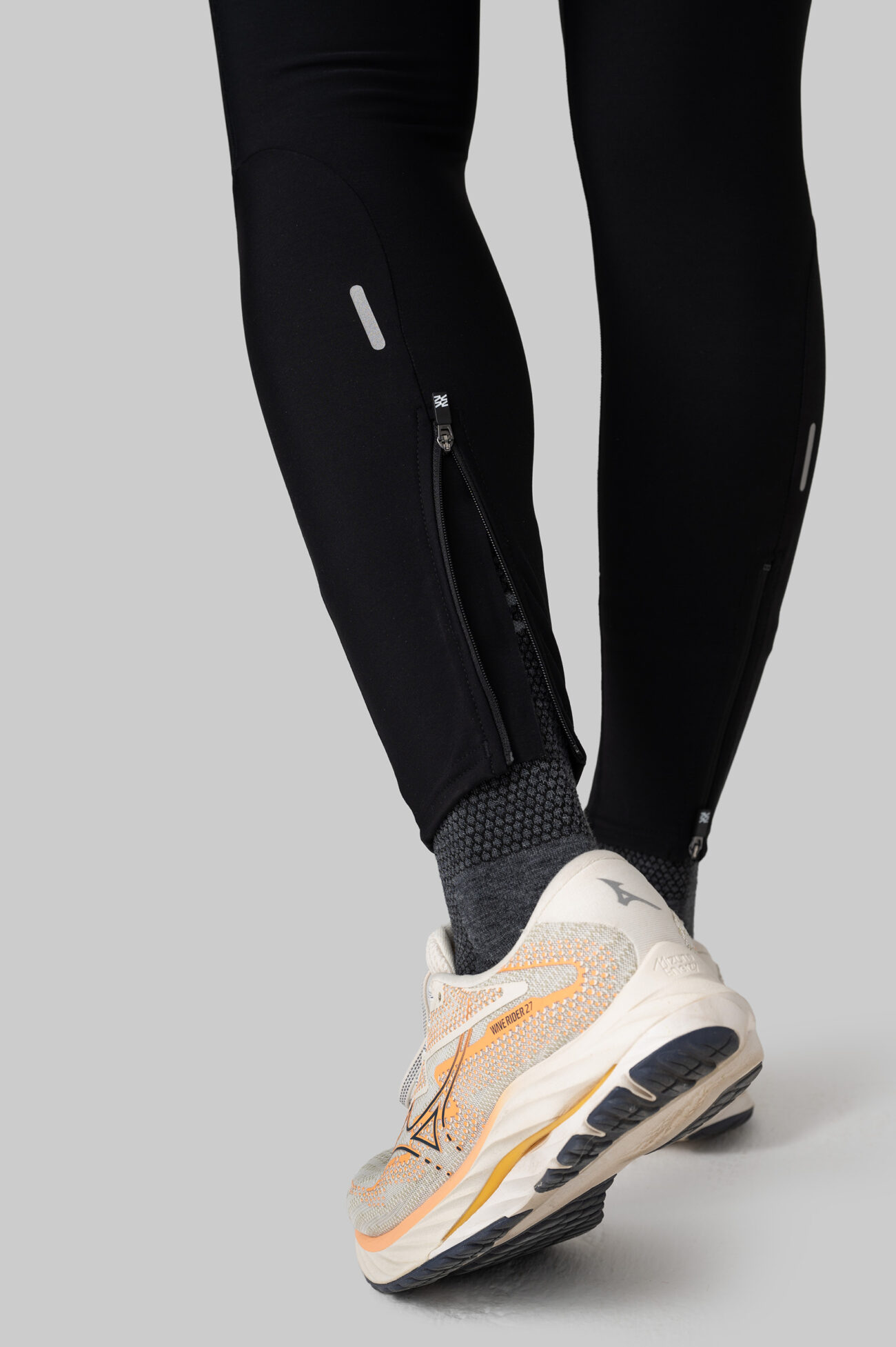 Женские Утеплённые Беговые Тайтсы Practice Black — veter.cc